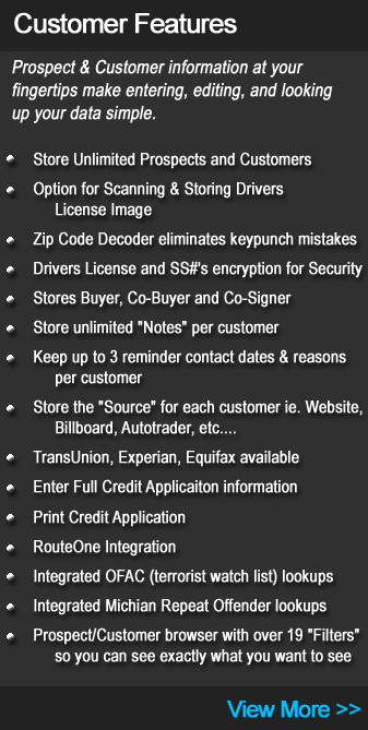Saleslifter Pro Customer Area Features