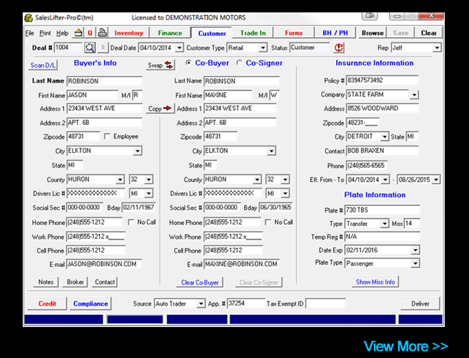 Saleslifter Pro Customer Area Features